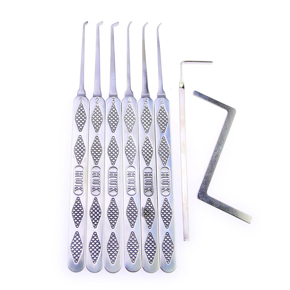 HUK 6 Piece Hook Pick Set – Splendid Quality – Lockpickable