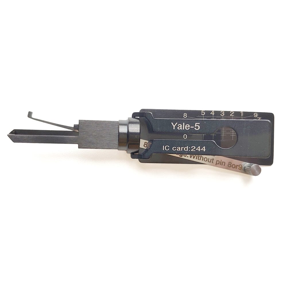 Lishi Style AKK Yale-5 2-in-1 Pick & Decoder for YALE 5-Pin Rim Cylind ...