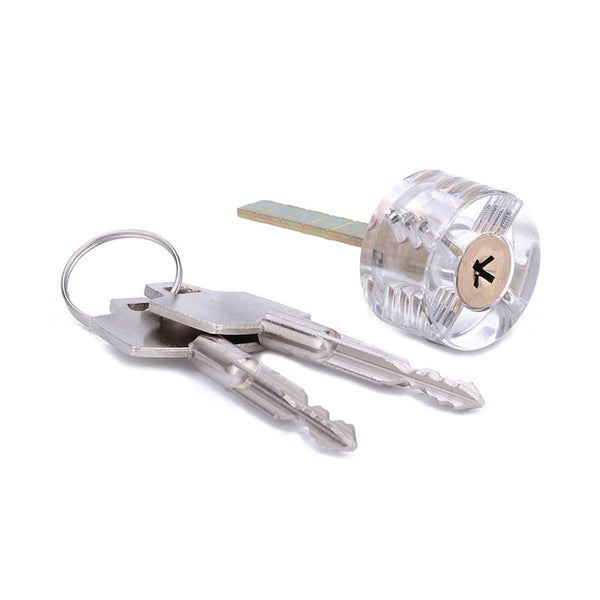 Clear Cruciform (Cross) Practice Lock – Lockpickable